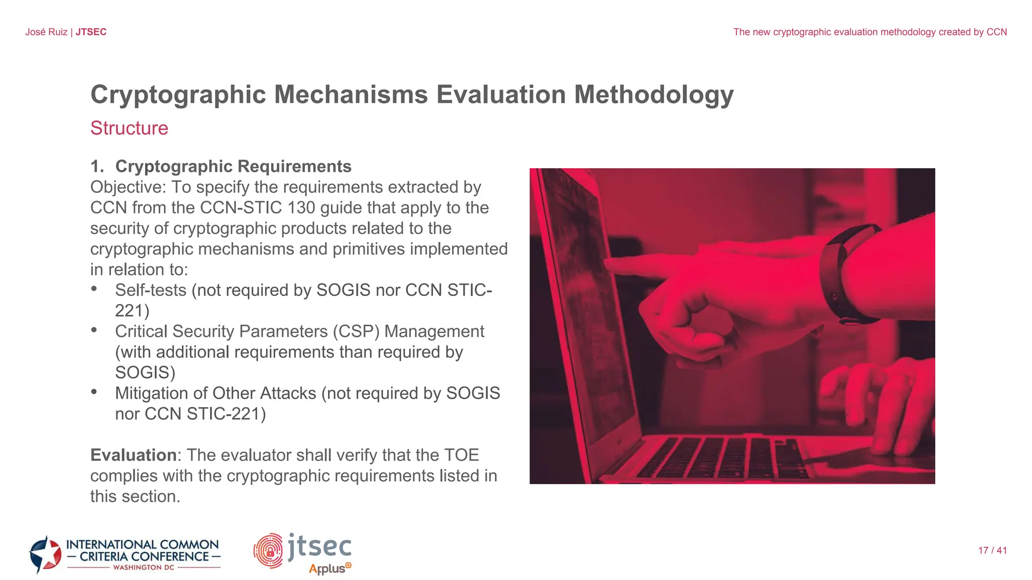 ICCC23 -The new cryptographic evaluation methodology created by CCN | PPTX