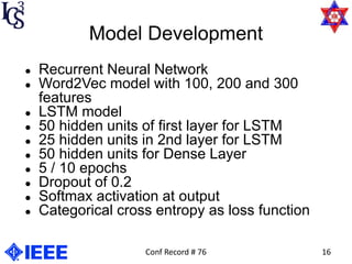 Improving Nepali News Recommendation Using Classification Based on LSTM Recurrent Neural ...