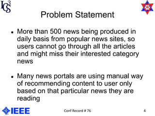 Improving Nepali News Recommendation Using Classification Based on LSTM Recurrent Neural ...