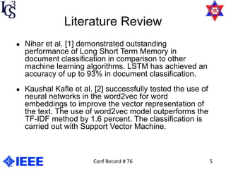 Improving Nepali News Recommendation Using Classification Based on LSTM Recurrent Neural ...