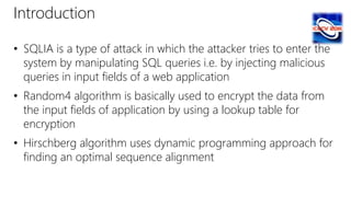 Random4 and hirshberg algorithm | PPT