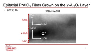 Solid Phase Epitaxy of PrAlO3 on SrTiO3: A New Growth Approach for Complex Oxide Thin Films and ...