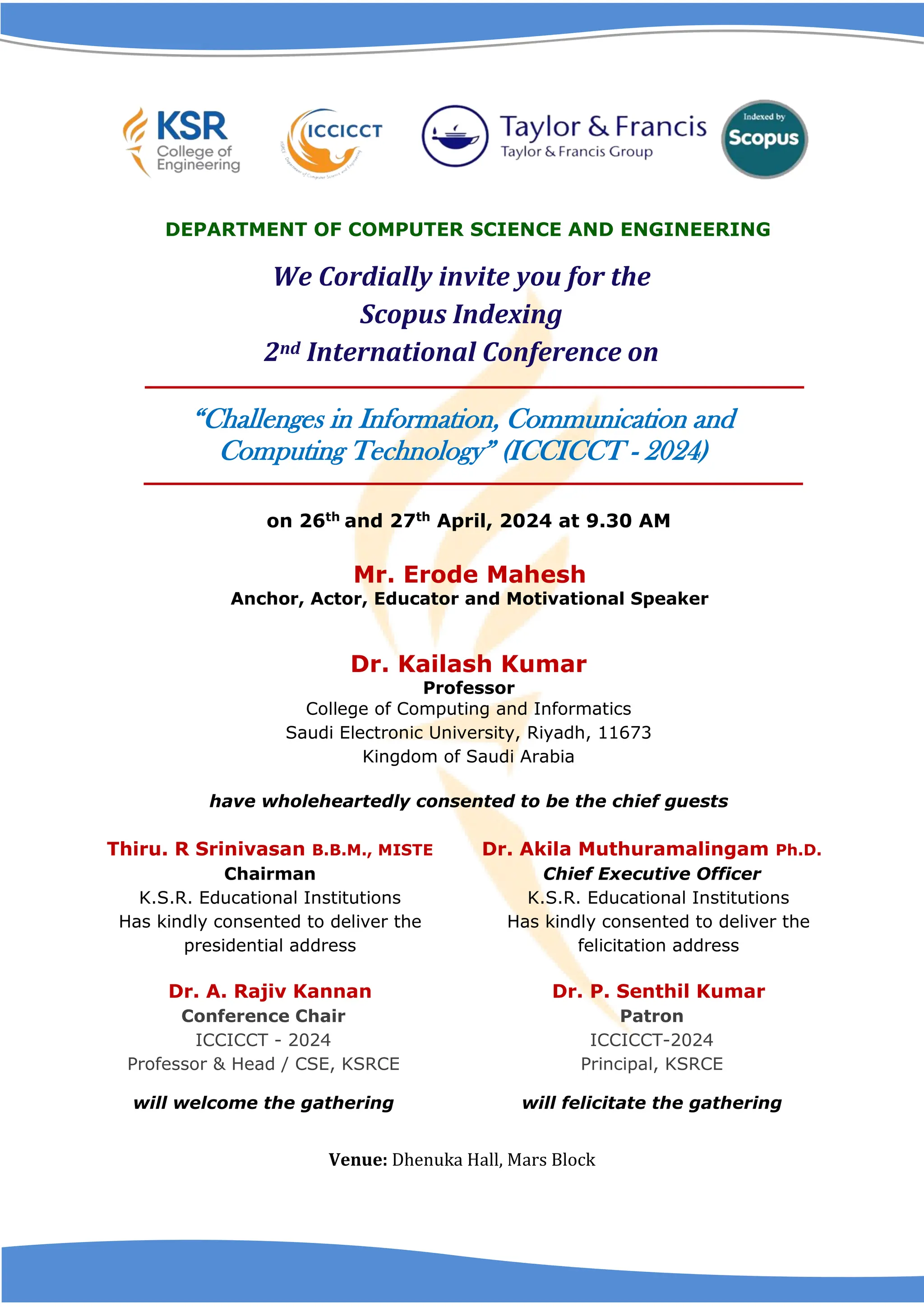 ICCICCT Final Invitation Conference held in India.pdf