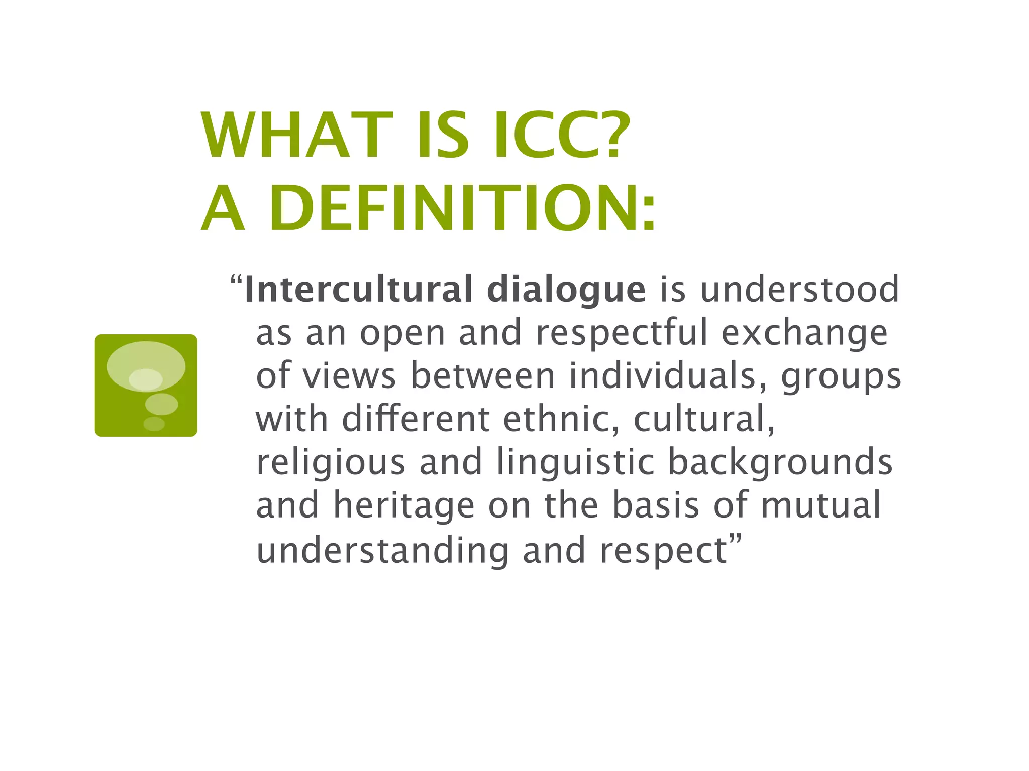 Icc intercultural communication competence | KEY