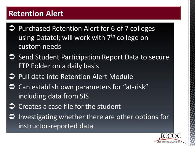 ICCOC: Using Information at Hand to Increase Student Success & Retent…