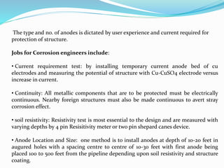 Impressed Current Cathodic Protection System Design ICCP | PPTX