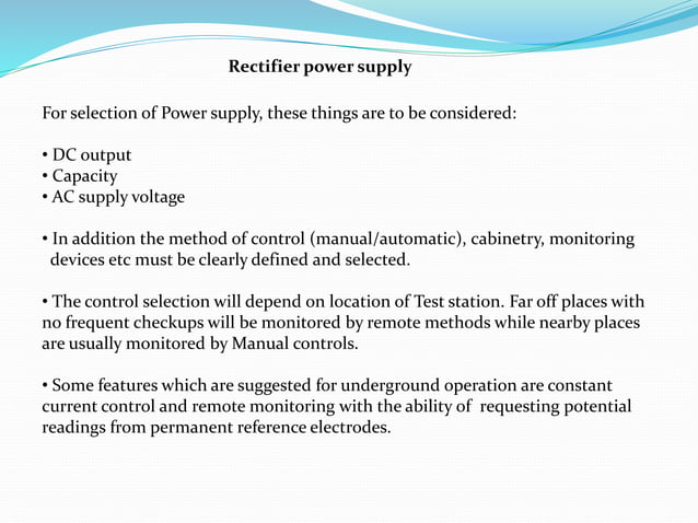 Impressed Current Cathodic Protection System Design ICCP | PPTX | Home ...