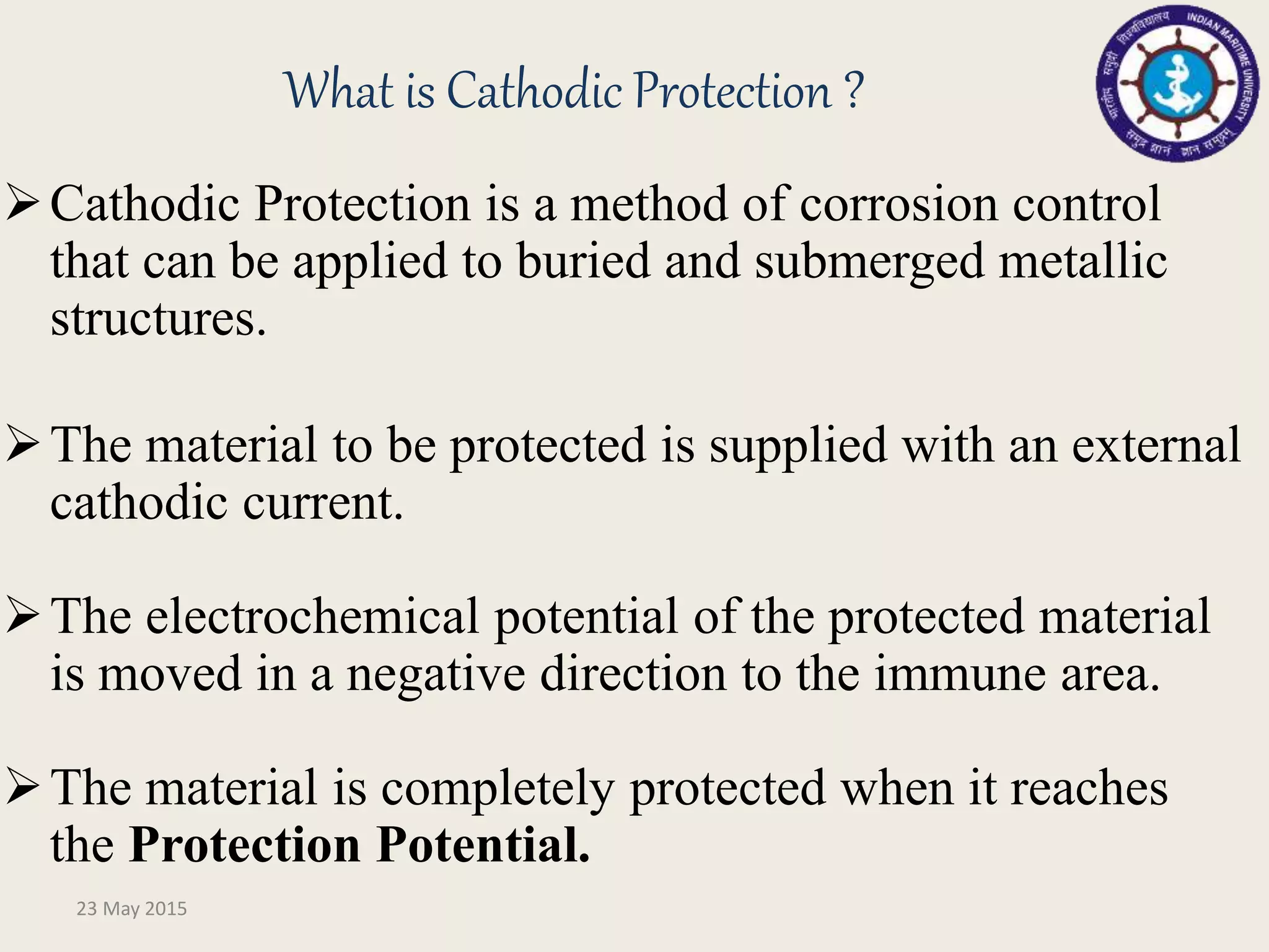IMPRESSED CURRENT CATHODIC PROTECTION | PPTX