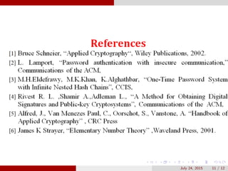 An RSA Type OTP Generator | PPT