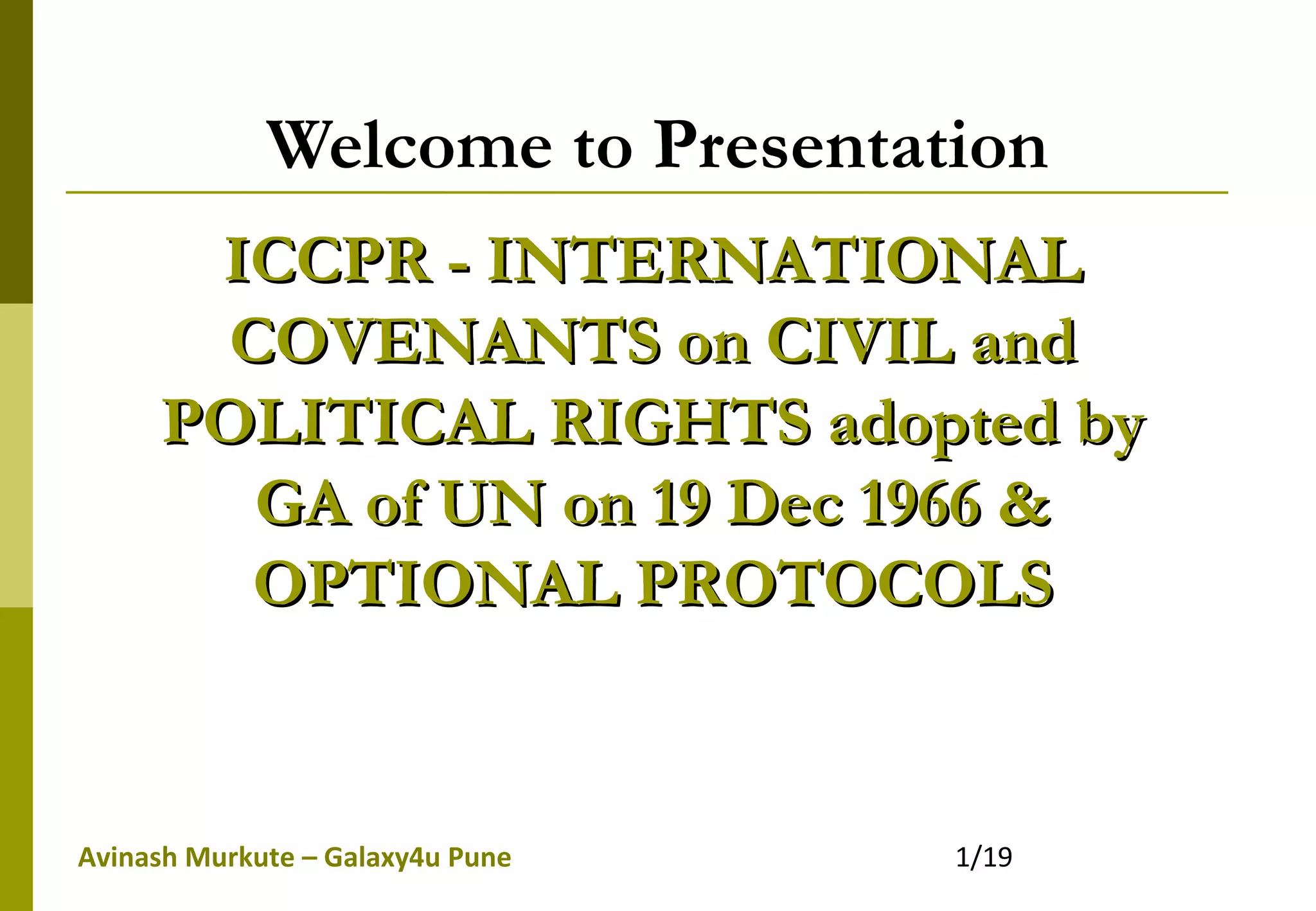 ICCPR | PPT
