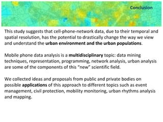Monitoring temporary populations through cellular core network data | PPT