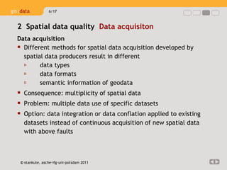Improvement of Spatial Data Quality Using the Data Conﬂation | PPT