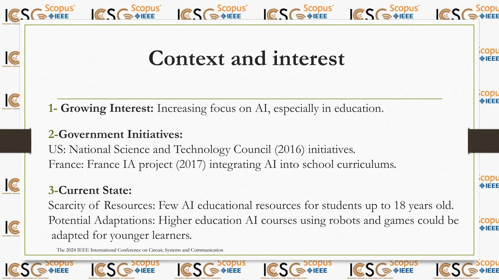 Colloque IEEE scopus ppt presentation en | PPTX