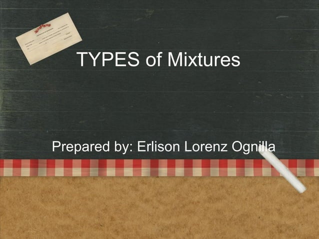 Iccs sicience6 types of mixtures | PPT
