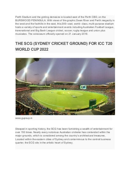 ICC T20 WORLD CUP 2022/t20 world cup schedule | PDF