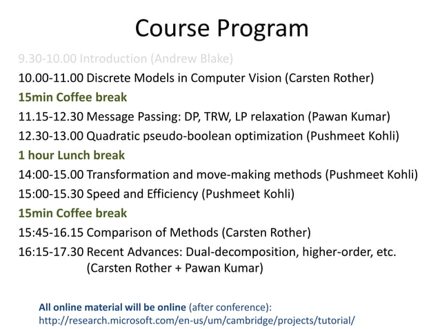 Iccv2009 Map Inference In Discrete Models Part 2 Ppt