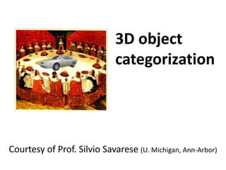 Iccv2009 recognition and learning object categories p1 c03 - 3d object models | PPTX | 3-D ...