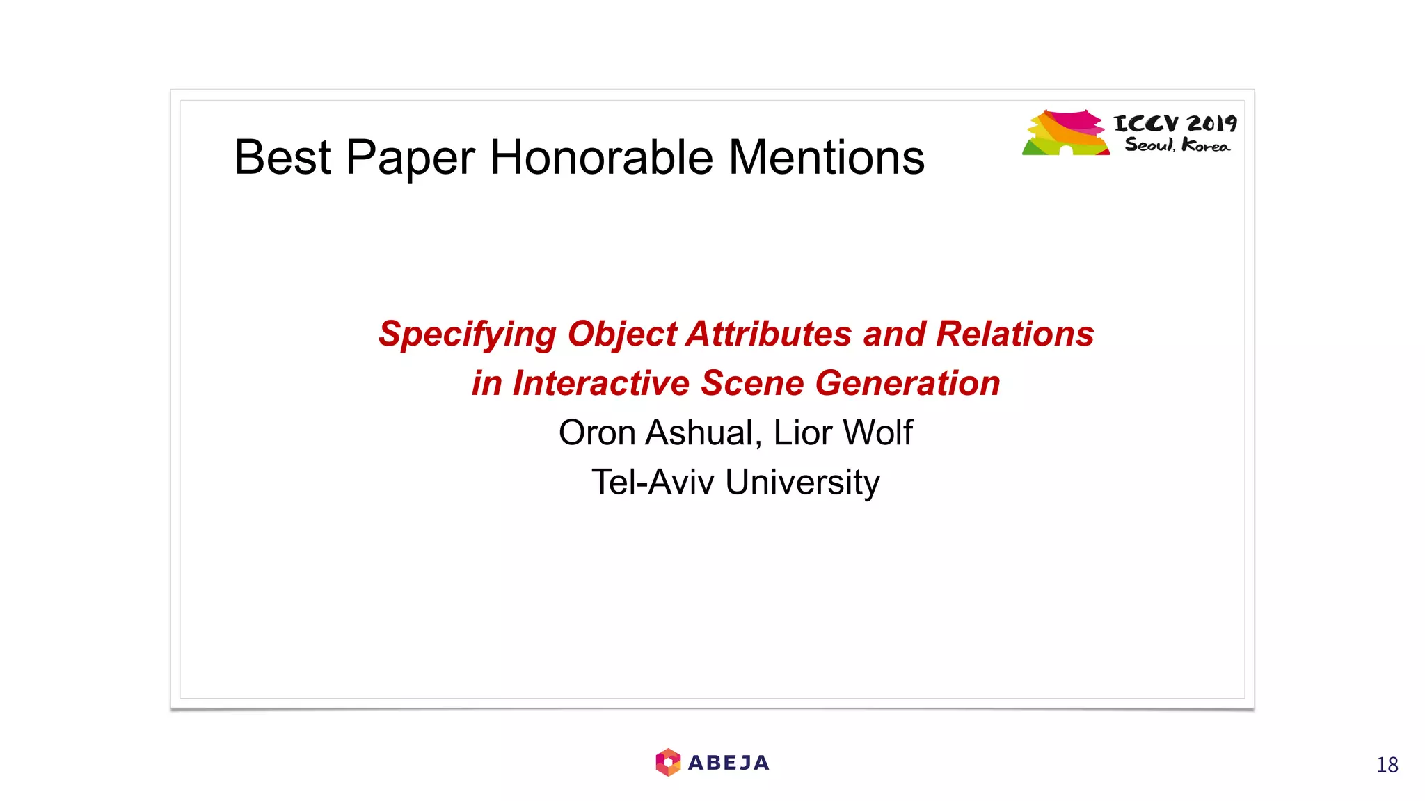 ICCV2019 report | PDF