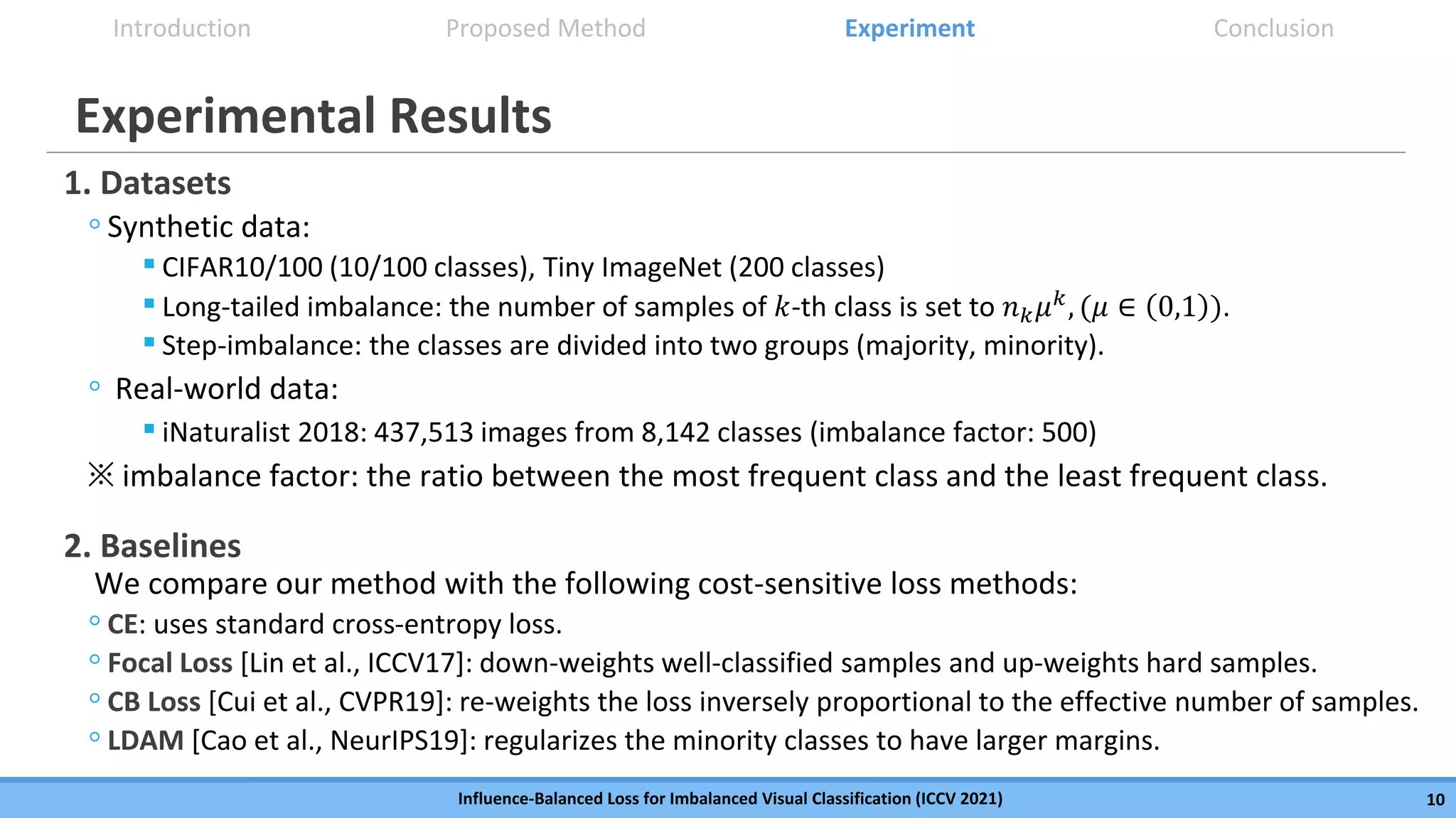 [ICCV 21] Influence-Balanced Loss for Imbalanced Visual Classification | PDF