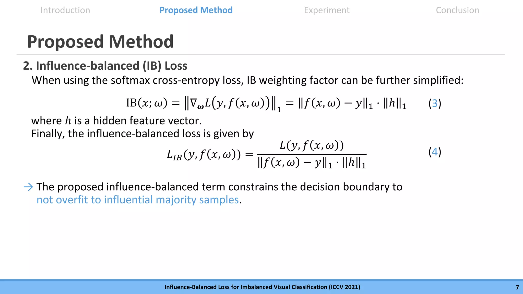[ICCV 21] Influence-Balanced Loss for Imbalanced Visual Classification | PDF