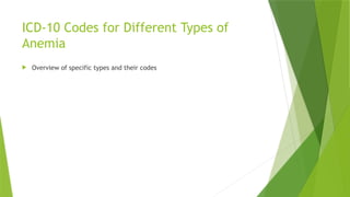 ICD-10 Codes for Anemia (International Classification of Diseases).pptx