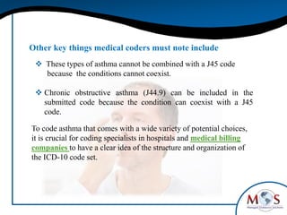 ICD-10 Codes for Documenting Asthma | PPSX | Illegal Drugs, Tobacco ...