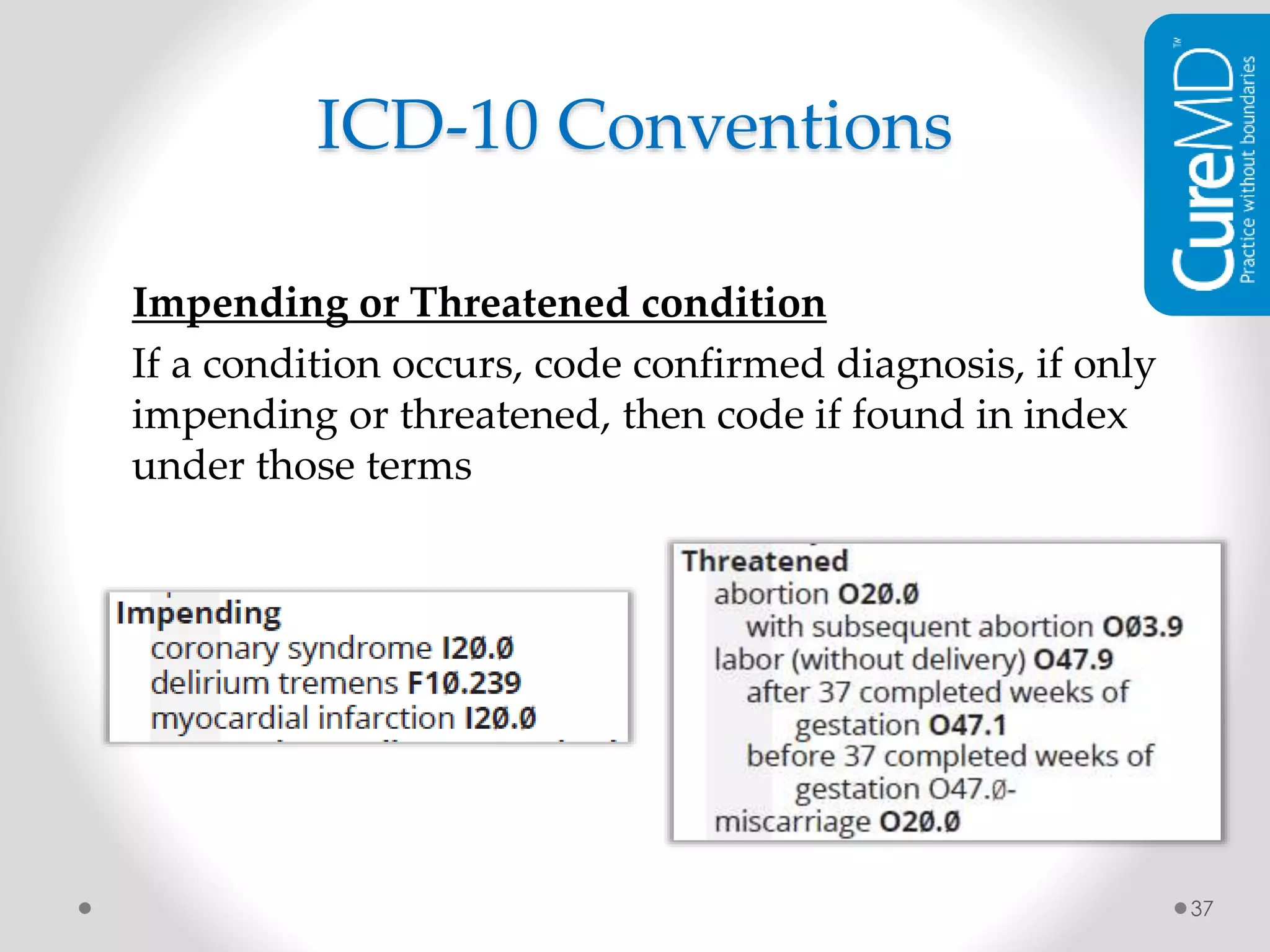 ICD-10 Conventions and Guidelines | PPTX