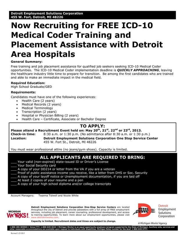 Icd 10 training flyer | PDF