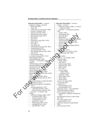 Icd 10 volume-3 | PDF