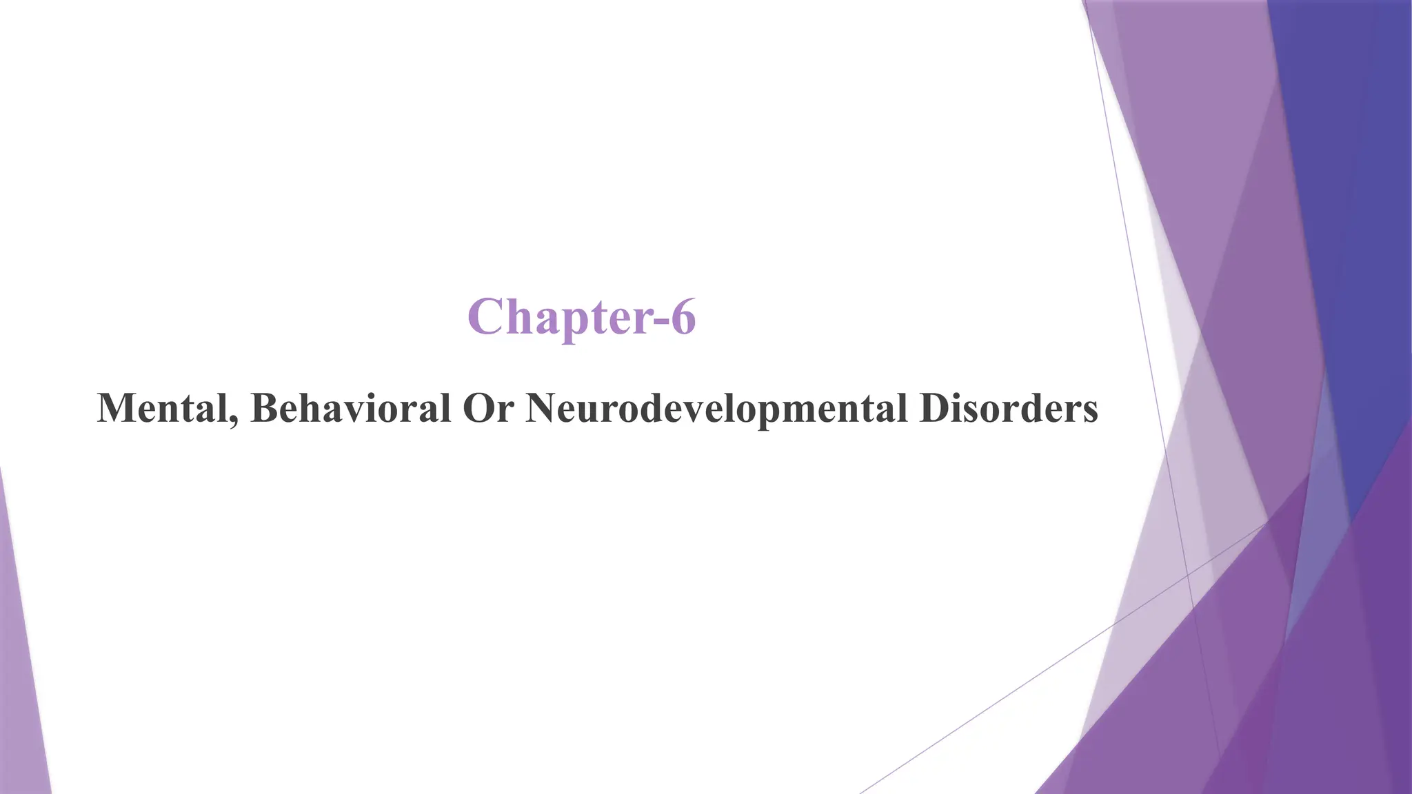 ICD-11 Classification of Mental Disorders.pptx