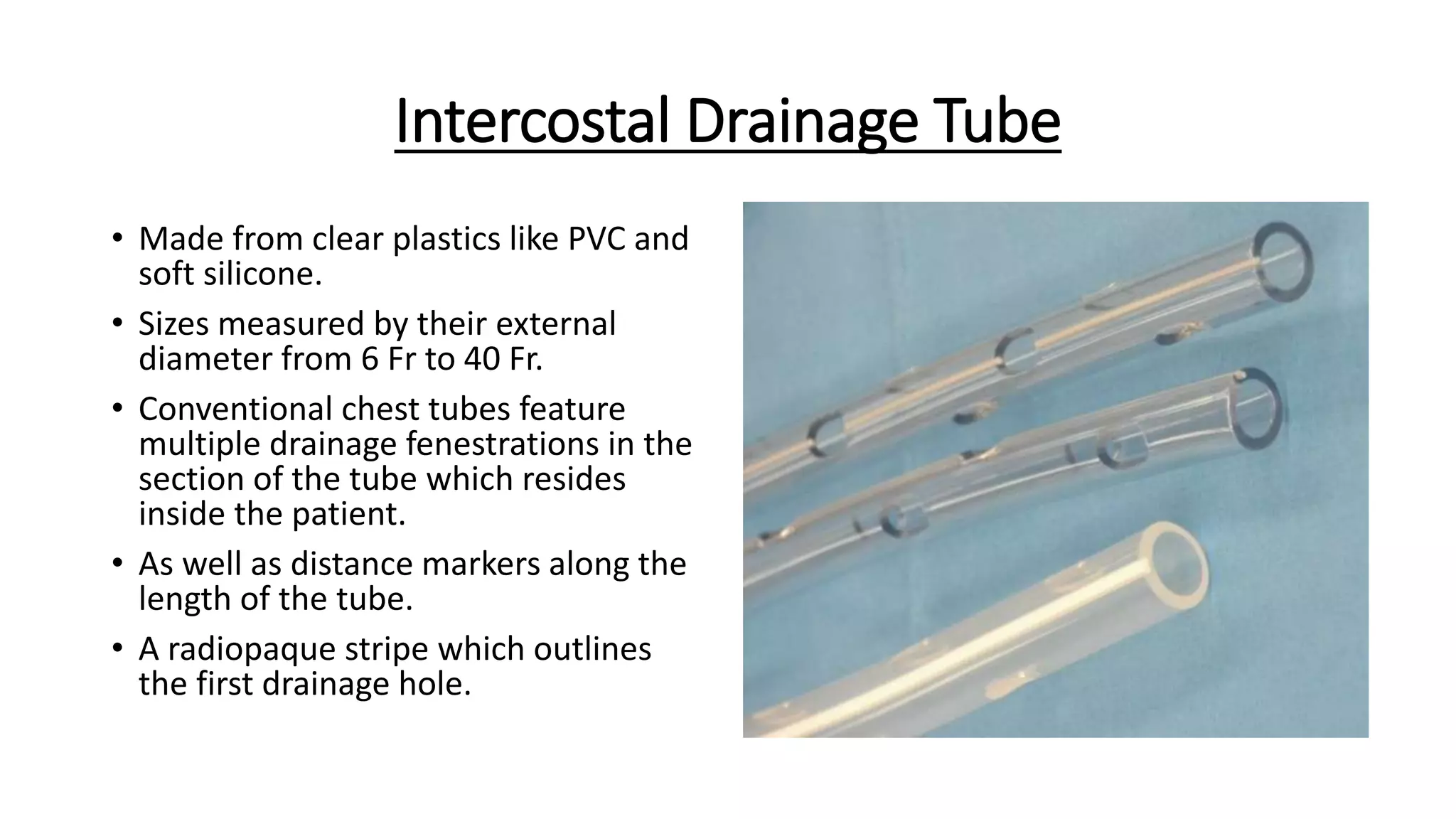 Intercostal Drainage Tube | PPTX