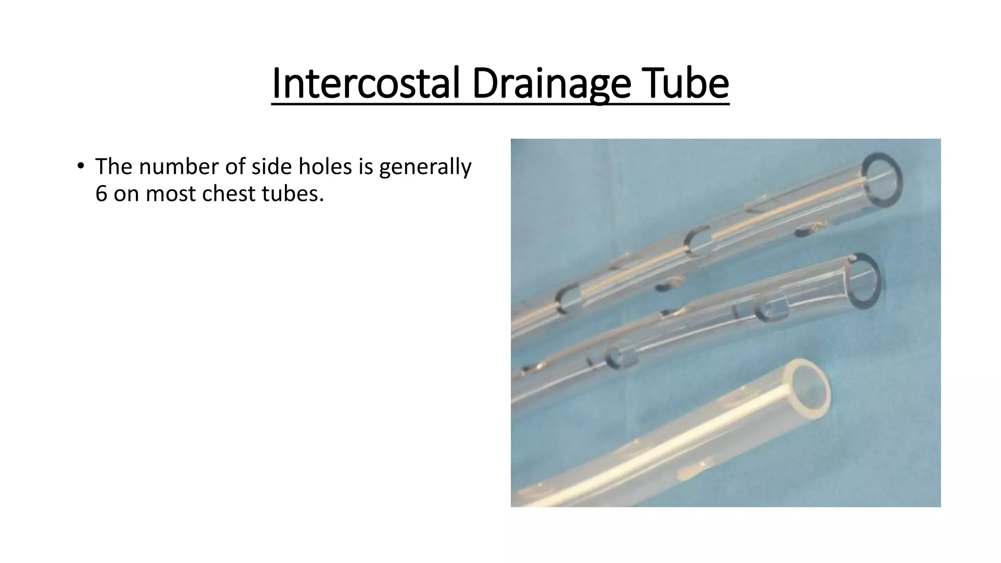 Intercostal Drainage Tube | PPTX