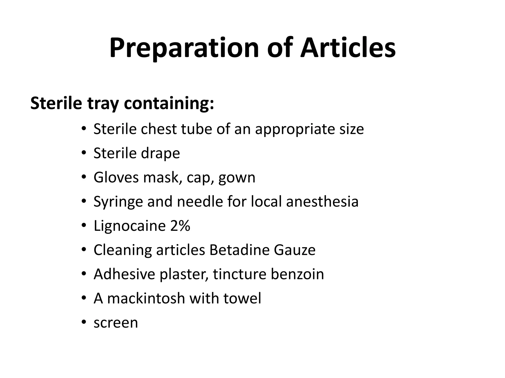 Intercostal drainage tube insertion | PPTX