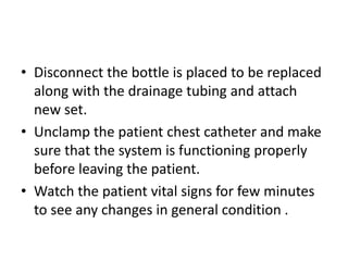 Intercostal drainage tube insertion | PPTX