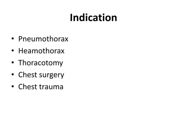 Intercostal drainage tube insertion | PPTX | First Aid | Injuries