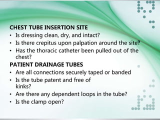 CHEST TUBE DRAINAGE | PPTX