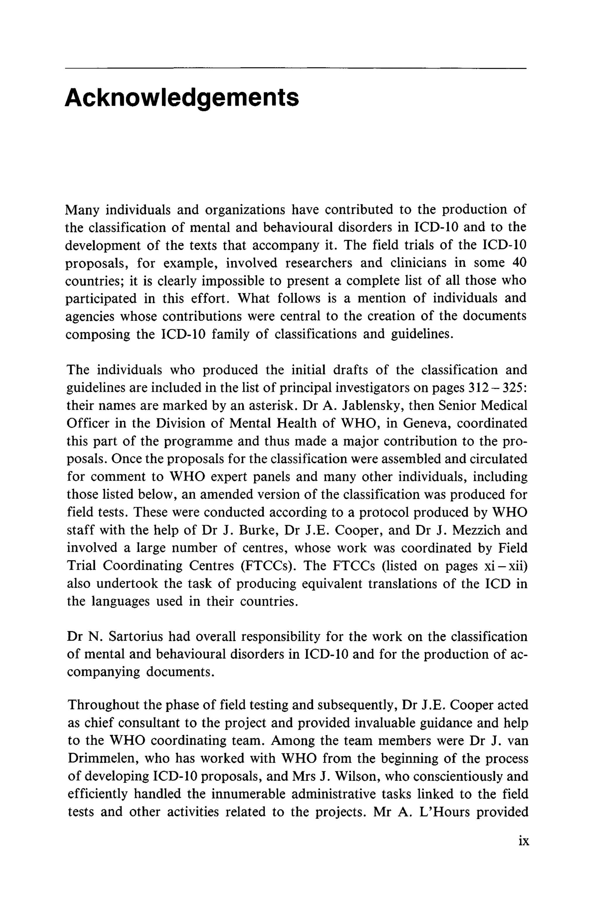 Icd 10 classification of mental and behavioural disorder | PDF