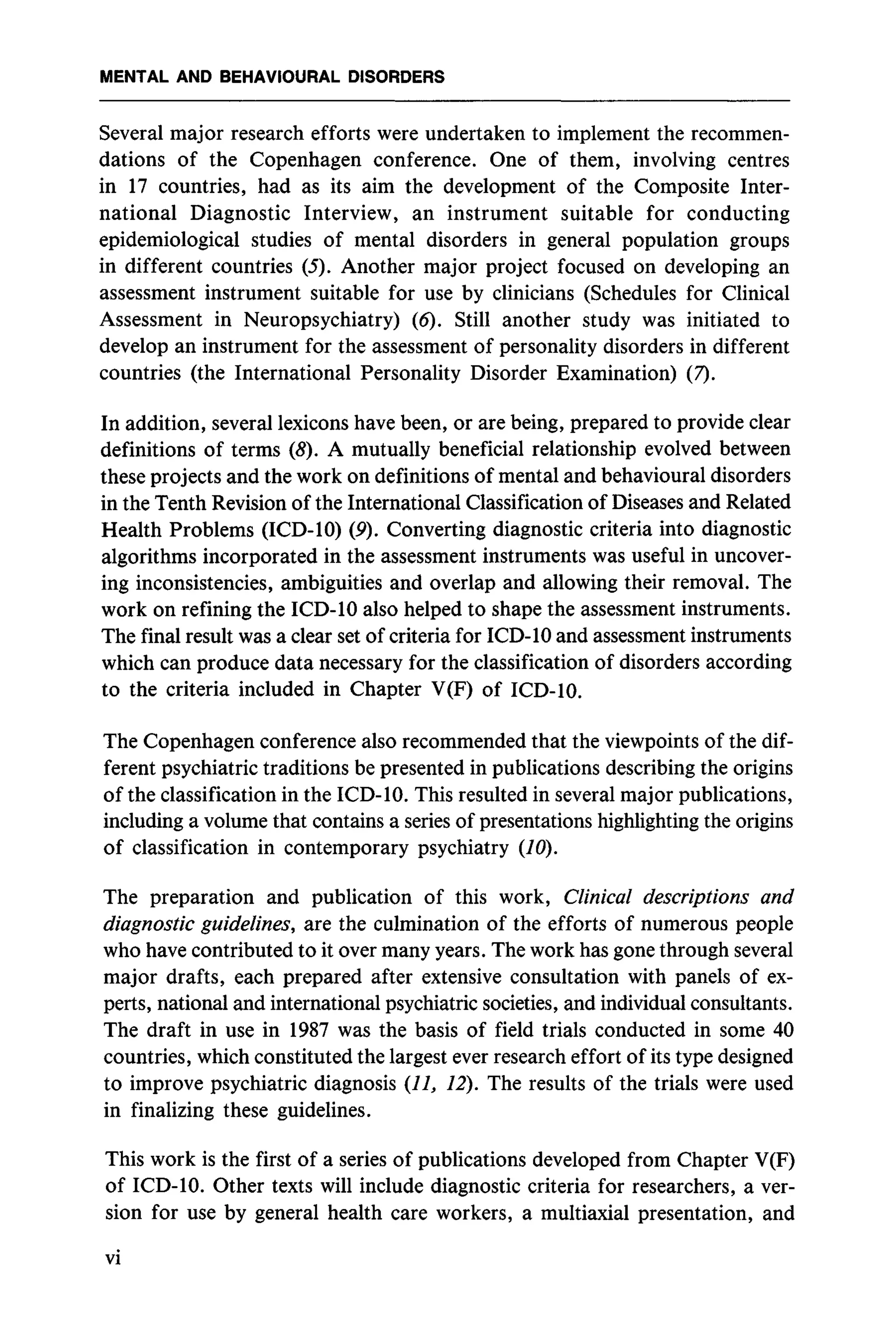 Icd 10 classification of mental and behavioural disorder | PDF