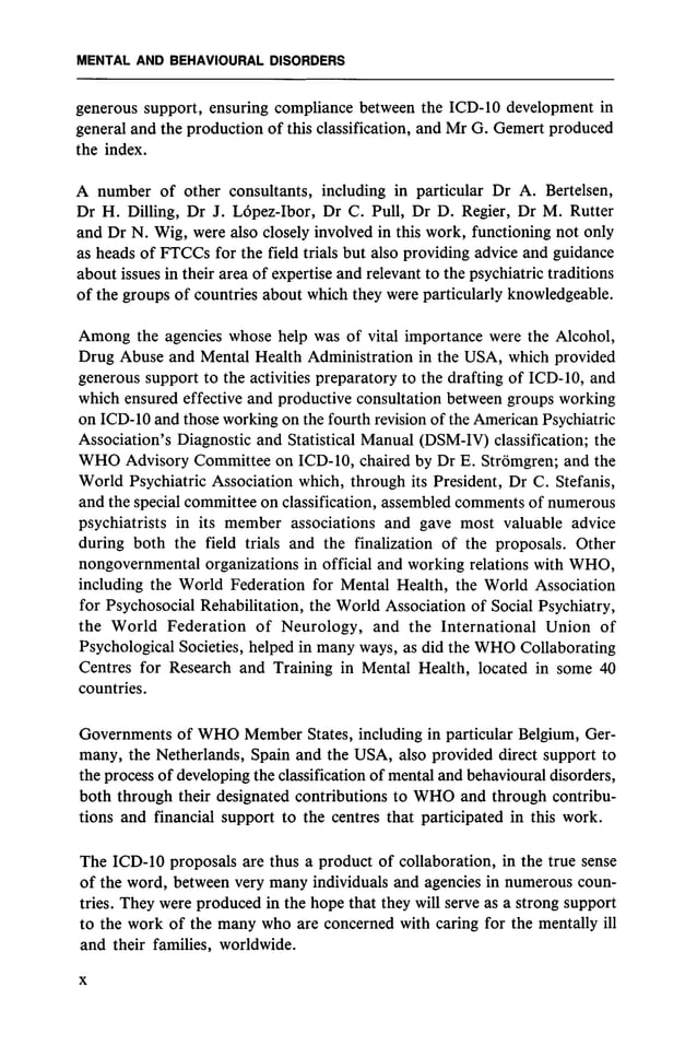 Icd 10 classification of mental and behavioural disorder | PDF