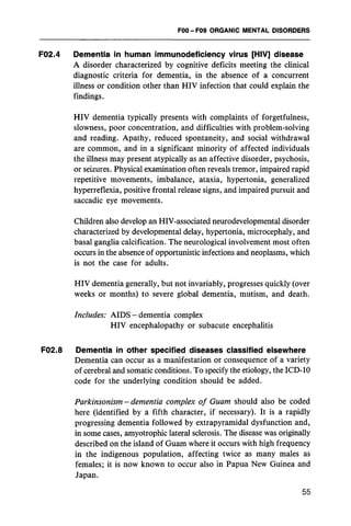 Icd 10 classification of mental and behavioural disorder | PDF
