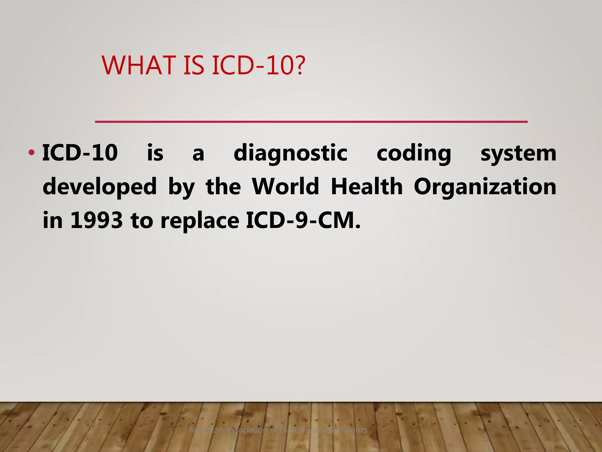 ICD 10 lecture | PPTX