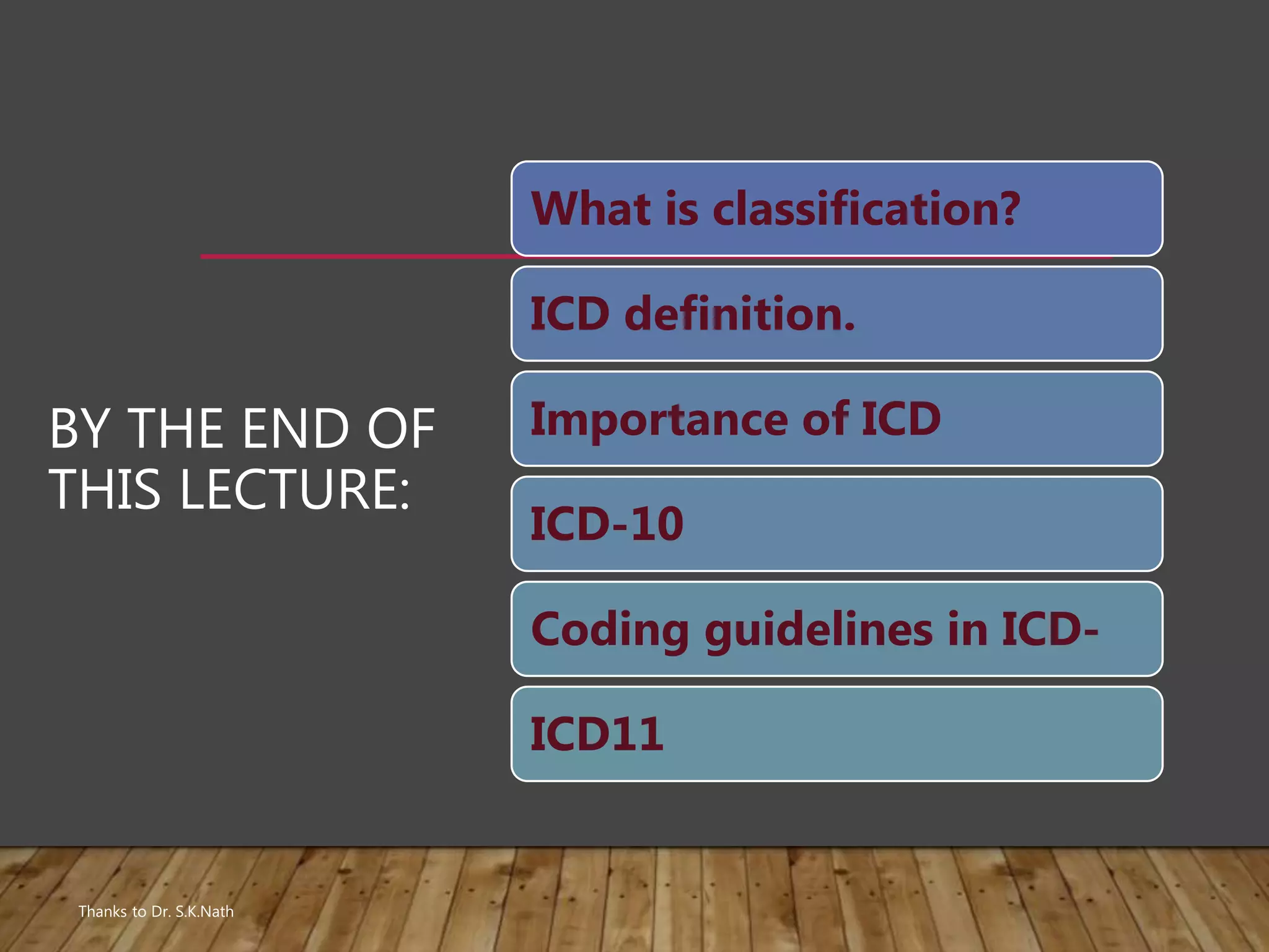 ICD 10 lecture | PPTX