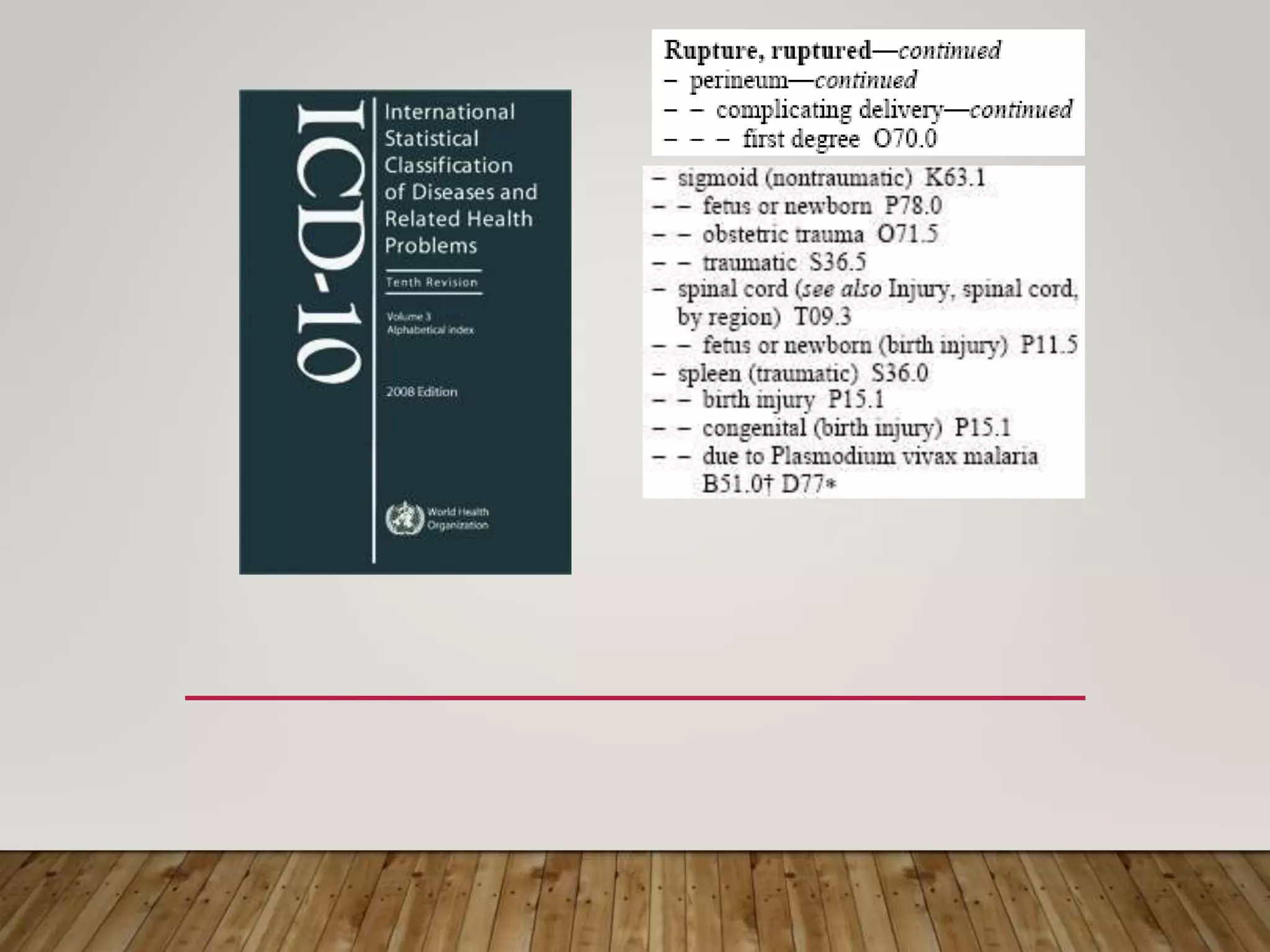 ICD 10 lecture | PPTX