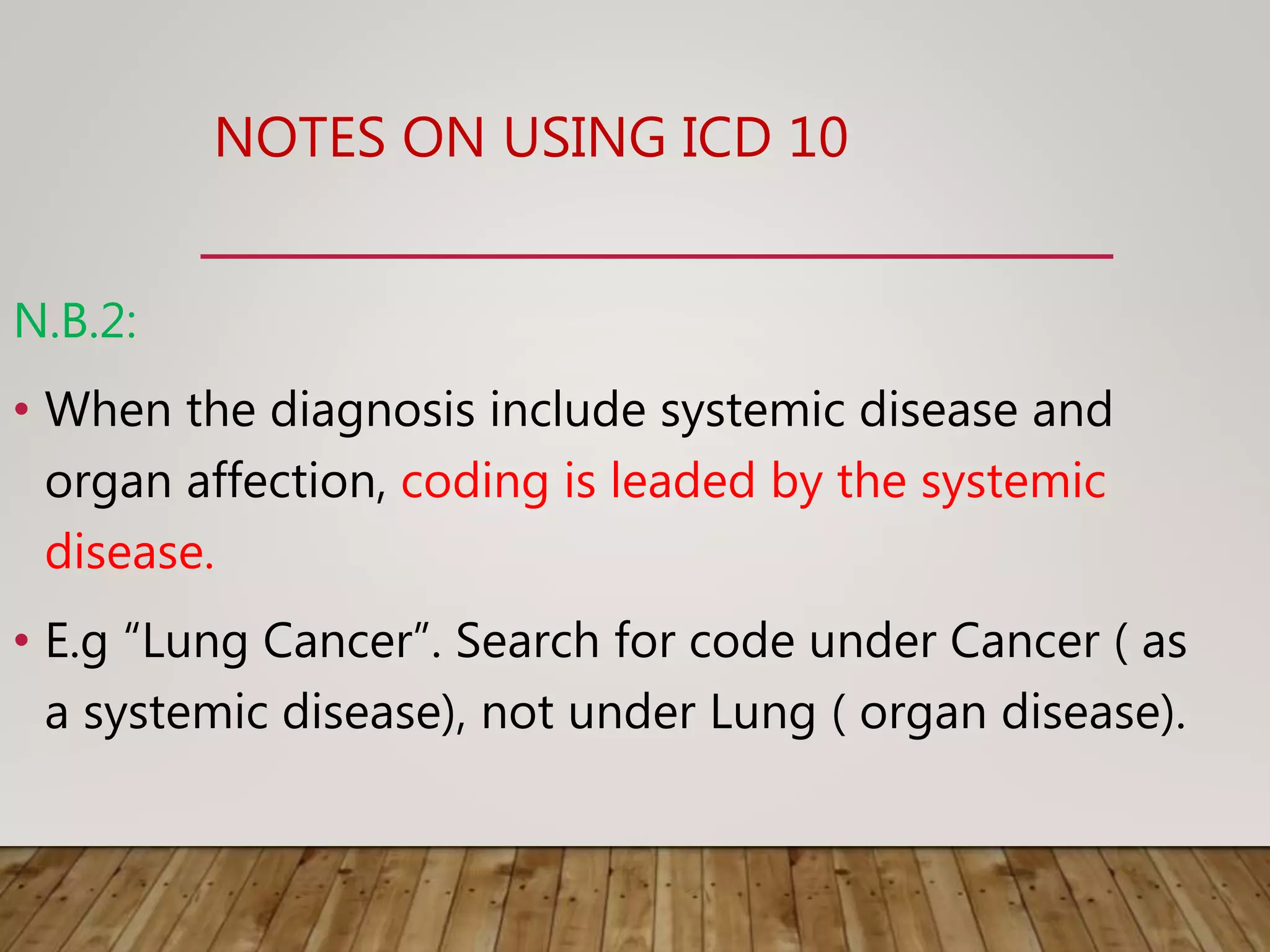 ICD 10 lecture | PPTX