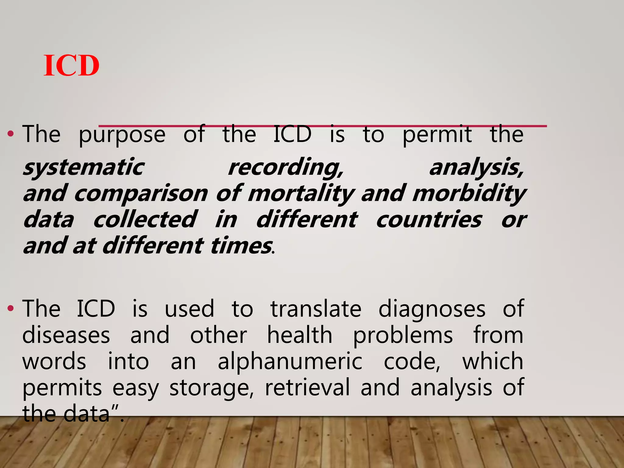ICD 10 lecture | PPTX