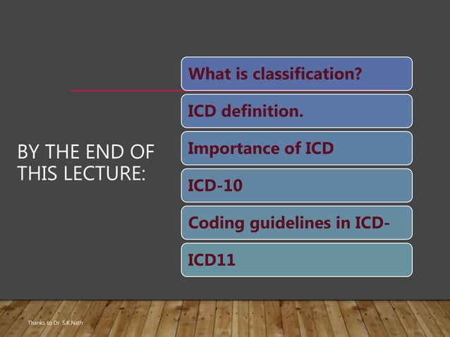ICD 10 lecture | PPTX