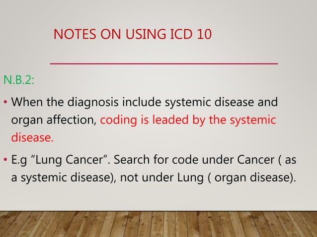 ICD 10 lecture | PPTX