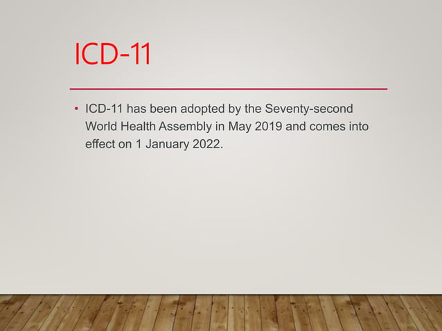 ICD 10 lecture | PPTX