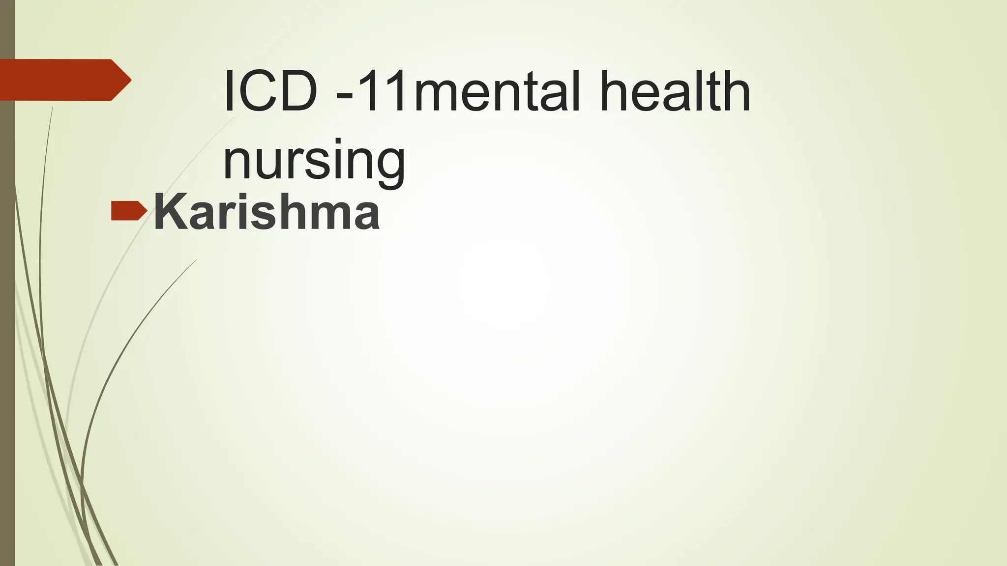 ICD 11.pptx classification of mental disorder | PPTX
