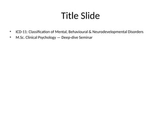 International Classification of Diseases (ICD 11) MSc Presentation Ai.pptx